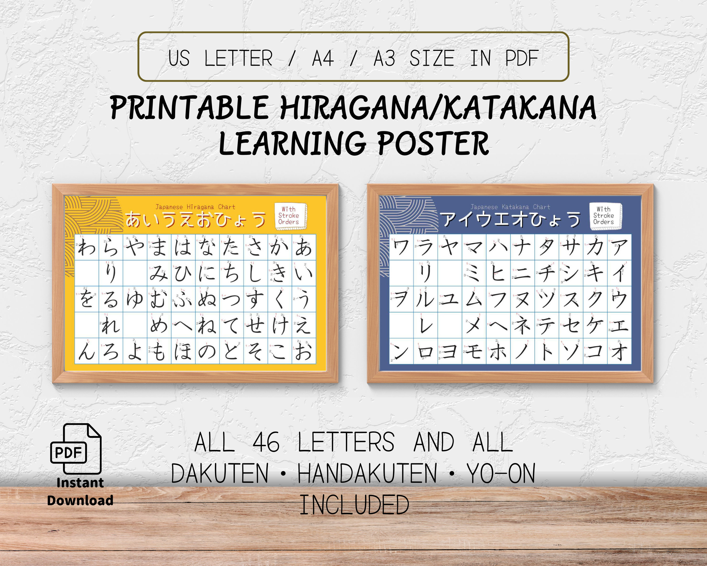 Japanese Alphabet Chart