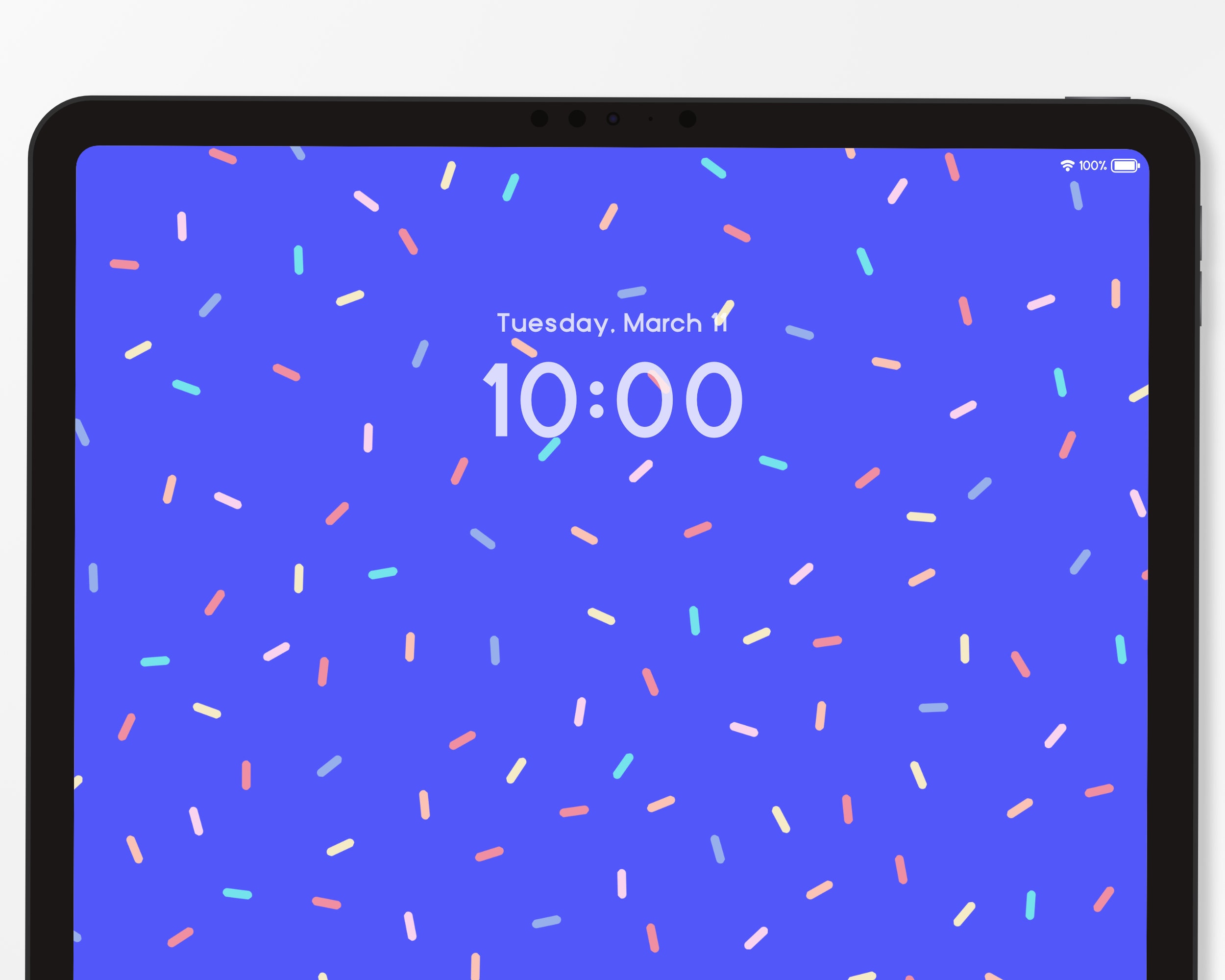 Seamless Rainbow Sprinkle Digital Papers, Rainbow Jimmies Ice Cream ...