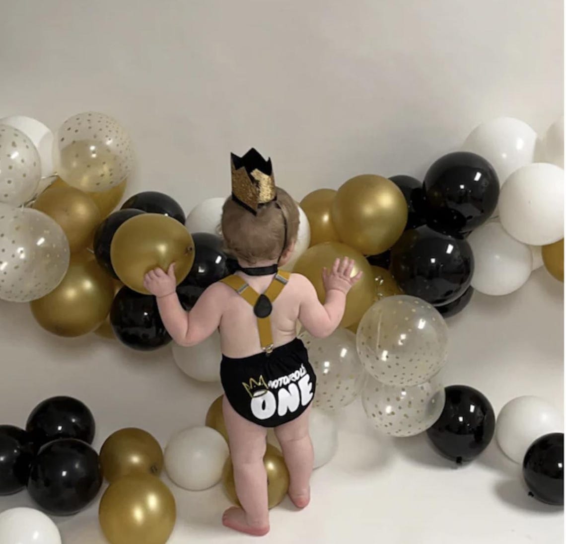 Notorious ONE First Birthday Outfit, Baby Boy Cake Smash Outfit, Black ...