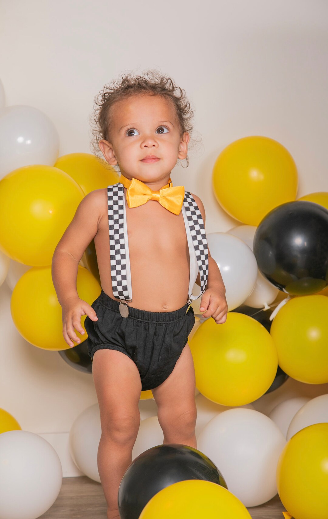 Happy One Dude Smash Cake Outfit, Boy Birthday Outfit, Black Diaper ...