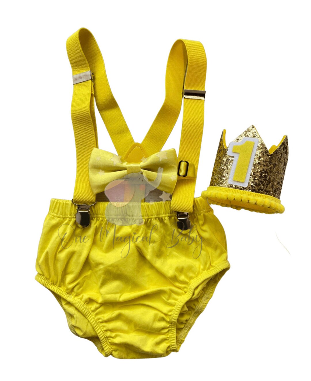 Yellow Smash the Cake Yellow Baby Boy Smash the Cake One - Etsy