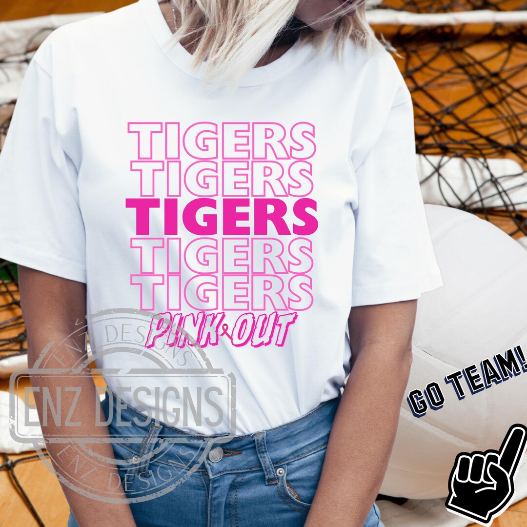 Tigers Pink Out Png, Breast Cancer Football Png, Breast Cancer ...