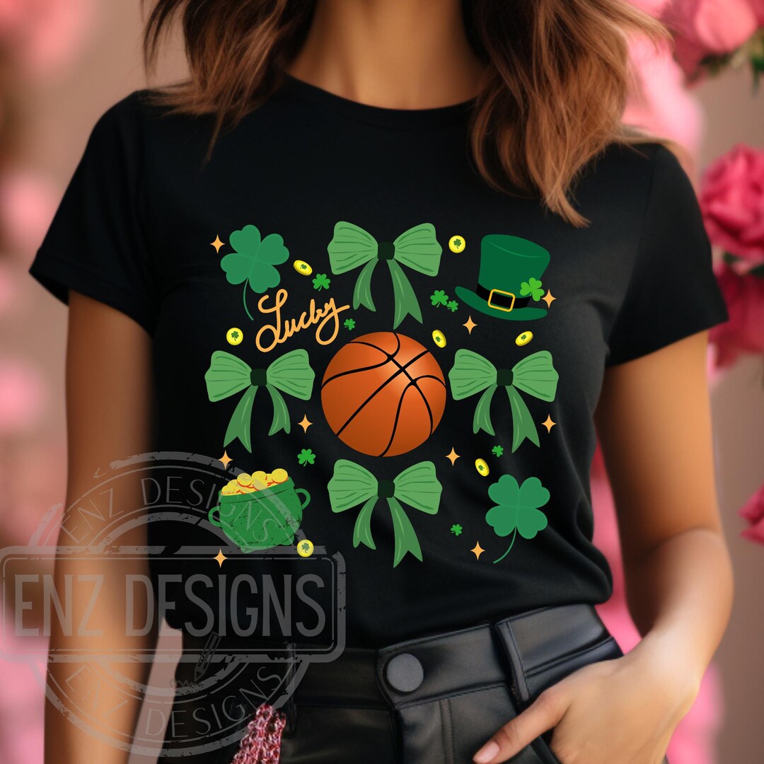 St. Patrick's Basketball Bow PNG, St. Patrick's Basketball PNG ...