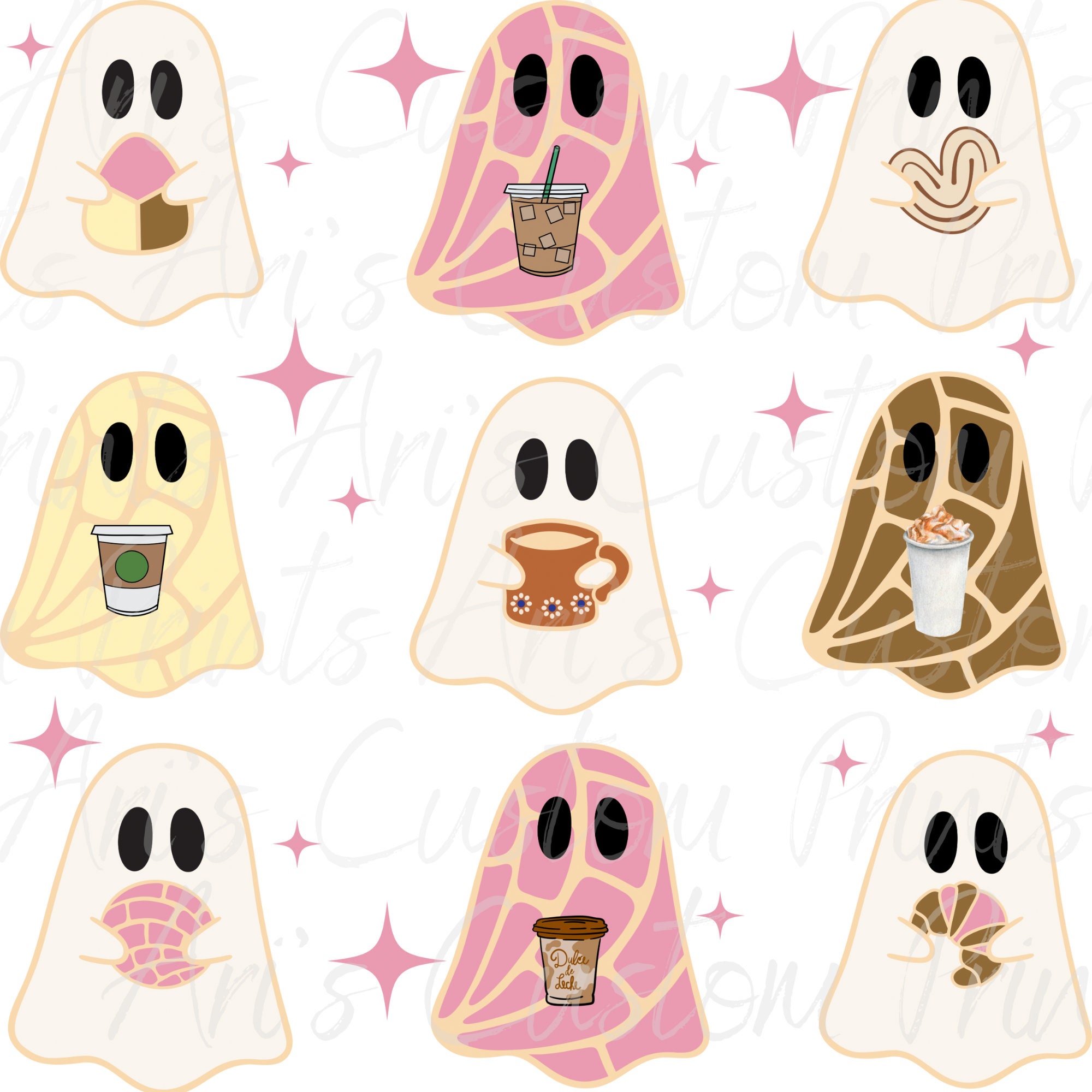 Spooky Conchas Ghost PNG, Mexican Halloween, Dia De Muertos (digital ...