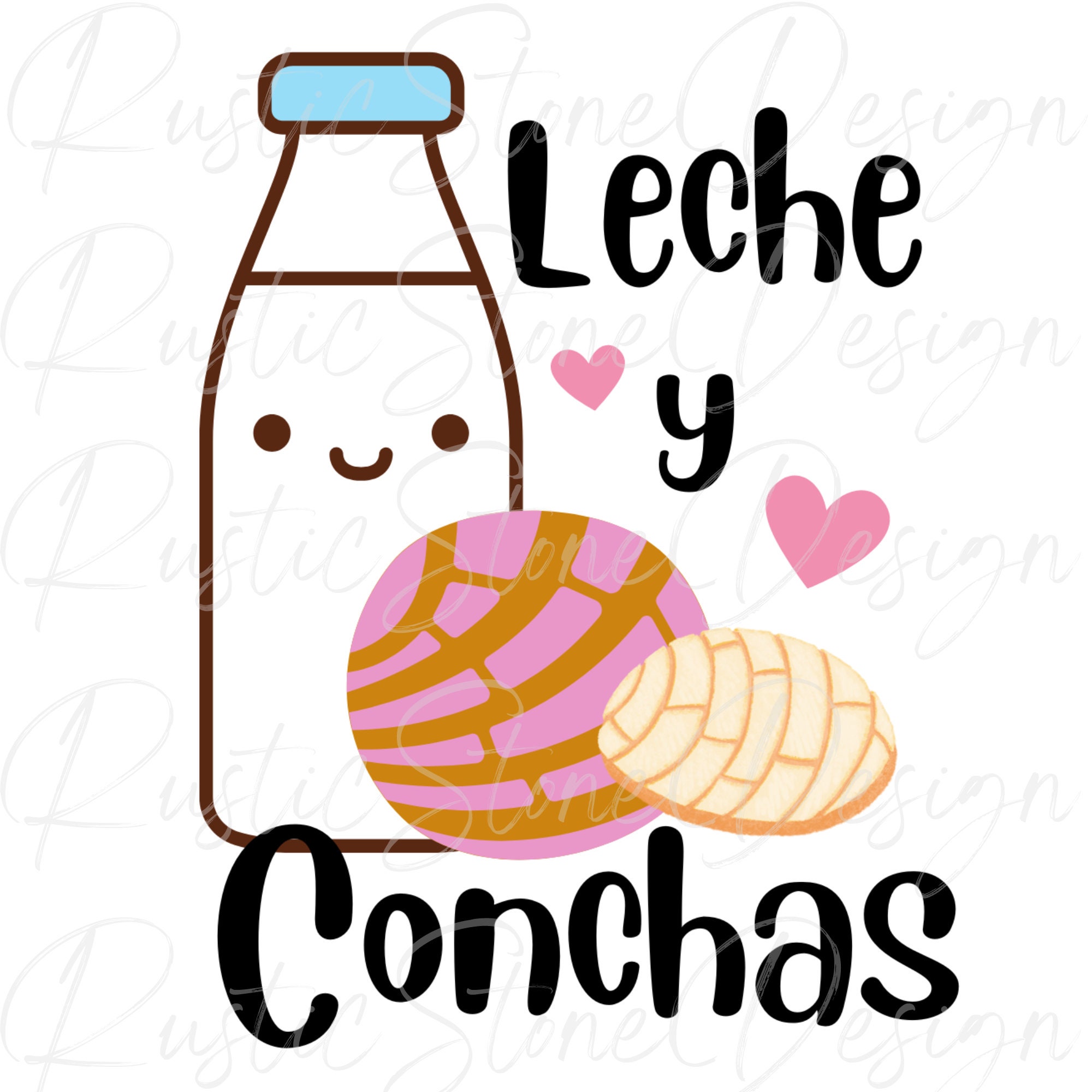 Leche Y Conchas Png, Conchas PNG, Mexican Sweet Bread Png, Spanish Svg ...
