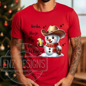 Arriba, Abajo Al Centro Snowman Png, Spanish Christmas Png, Drunk ...