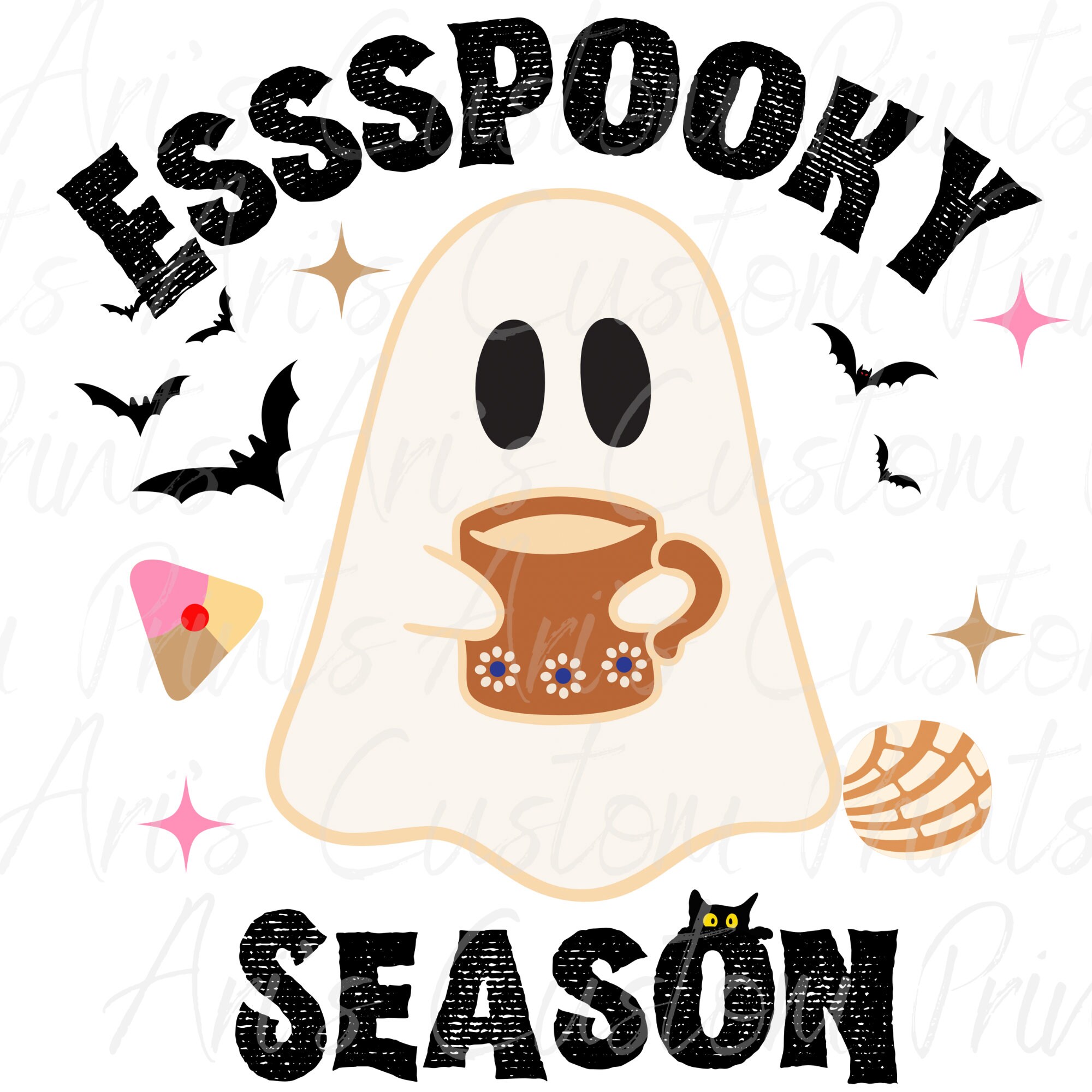 Spanish Halloween Ghost PNG, Spooky Season Shirt Design (digital ...