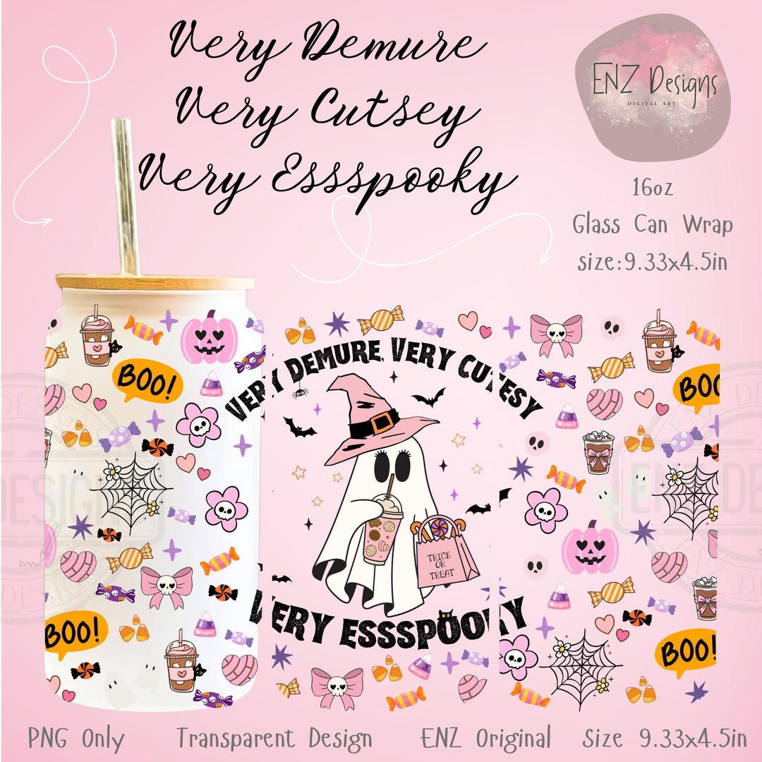 Very Demure Very Cutesy Very Essspooky Png, Cute Ghost Png, Very ...