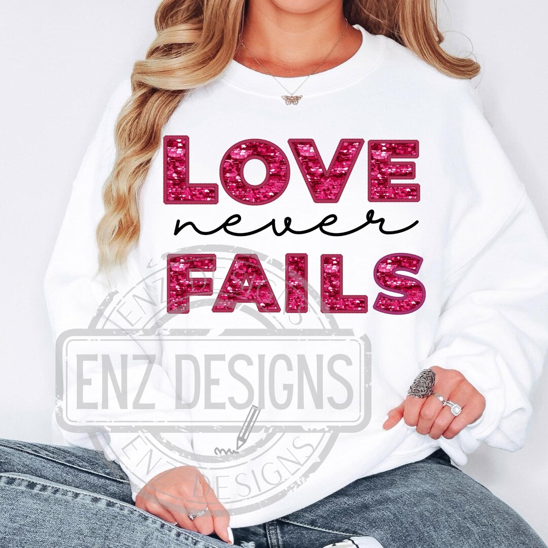 Love Never Fails PNG, Valentine PNG, Amor Png, San Valentin Digital ...