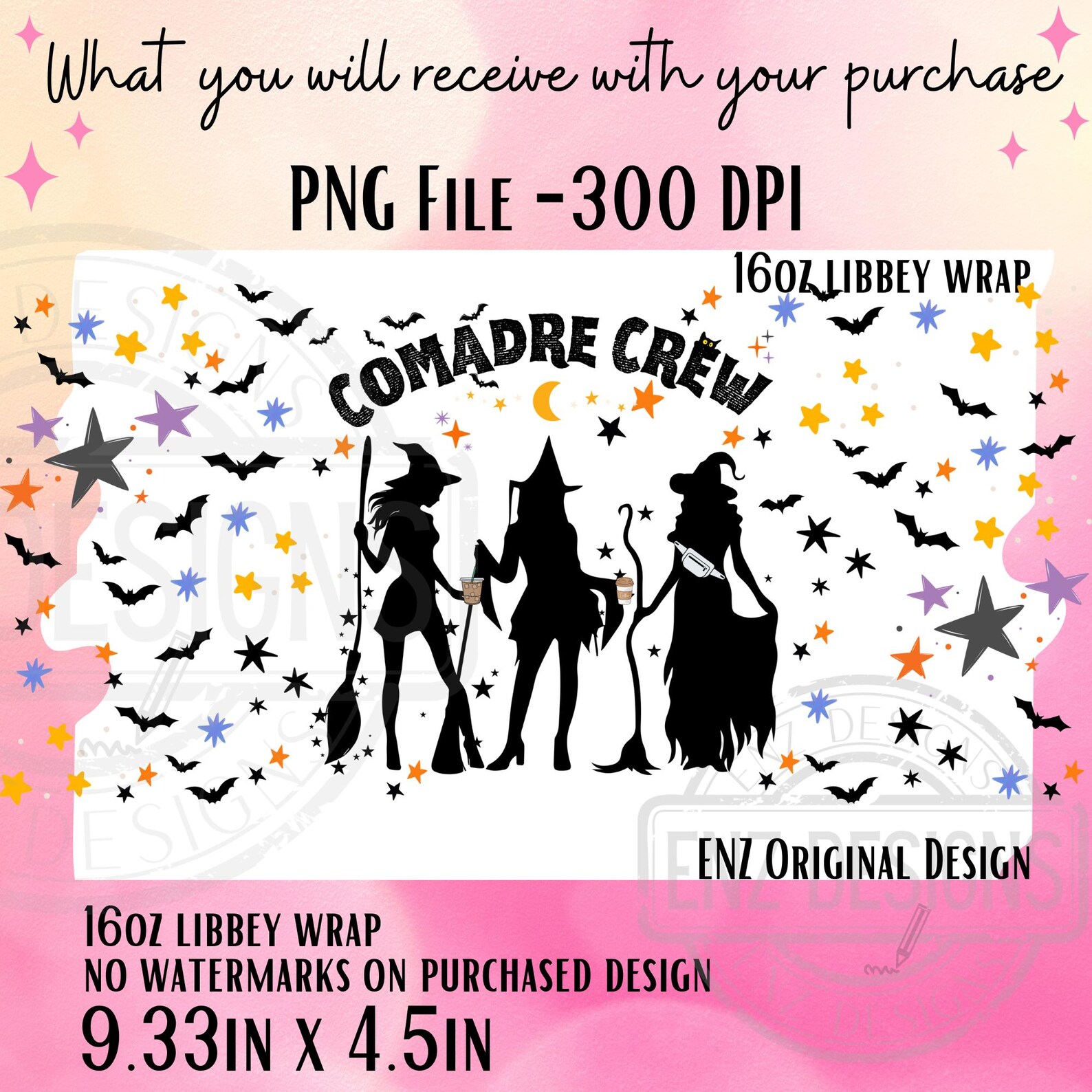 Comadre Crew PNG, Halloween Can Wrap Png, Funny Bruja, Trendy Witch ...