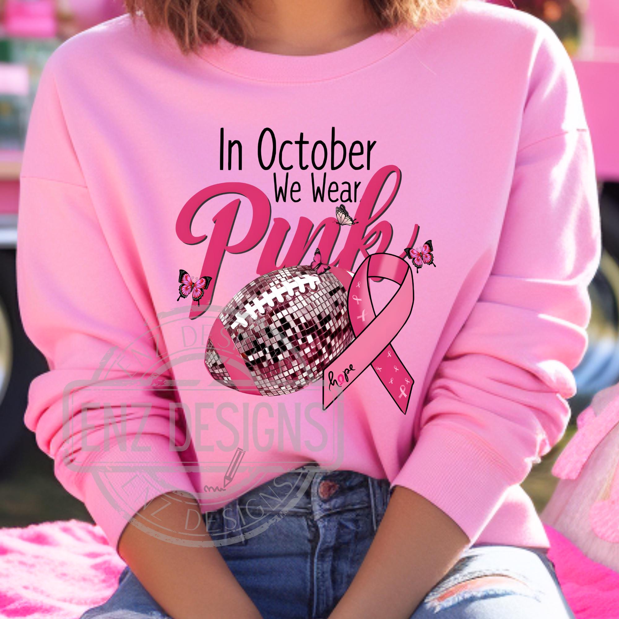Breast Cancer Awareness Png, Pink Out, Breast Cancer Png, in October We ...