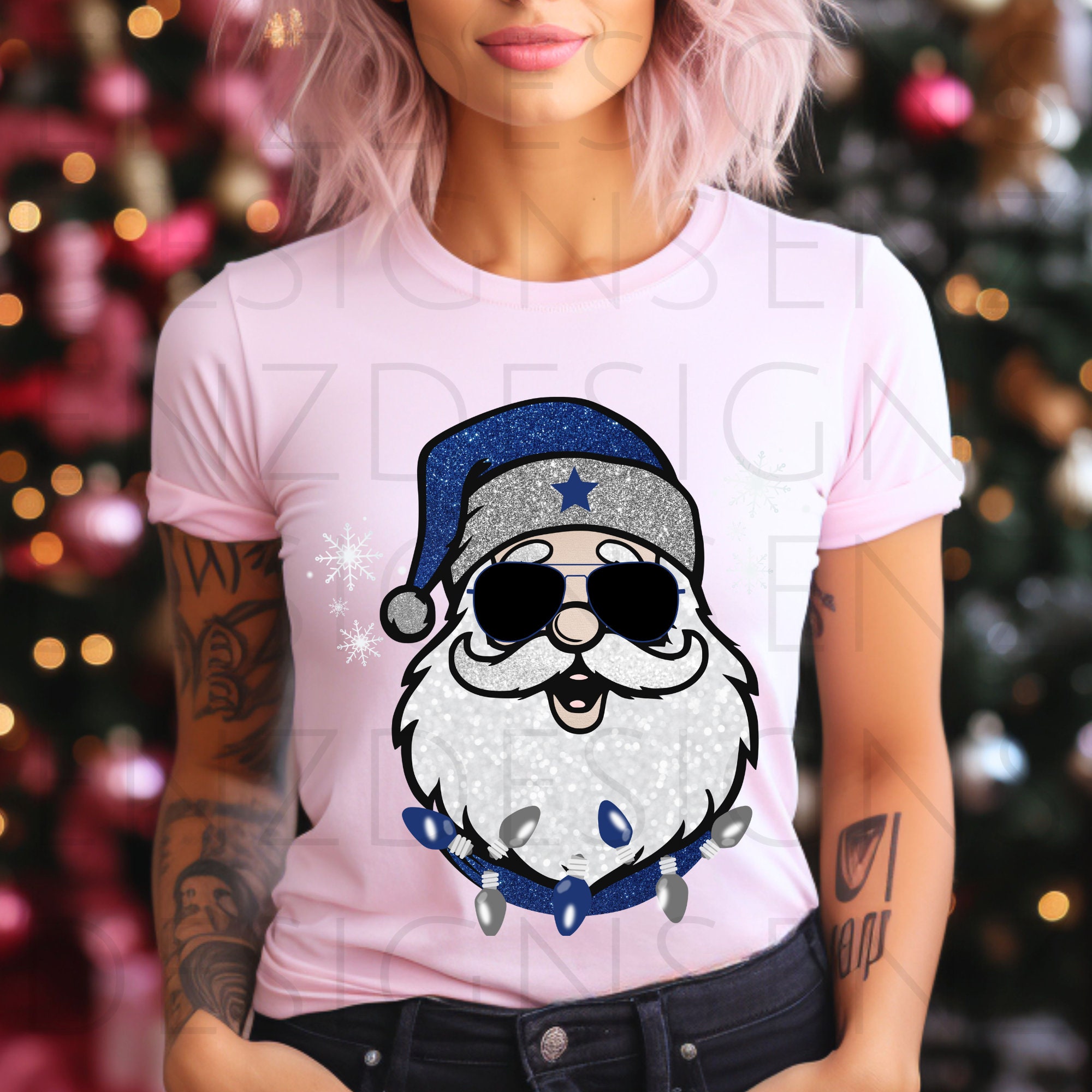 Glitter Santa Png Glitter Christmas Glitter PNG Pink - Etsy