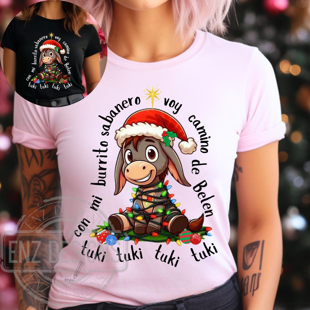 Buy Mi Burrito Sabanero Mexican PNG, Feliz Navidad Digital Download ...