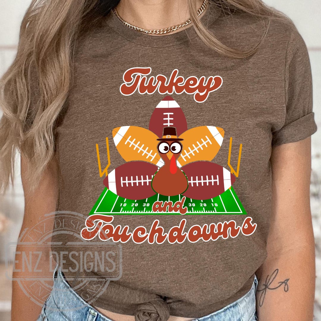 Turkey and Touchdowns Png, Turkey Football Png, Thanksgiving Football ...