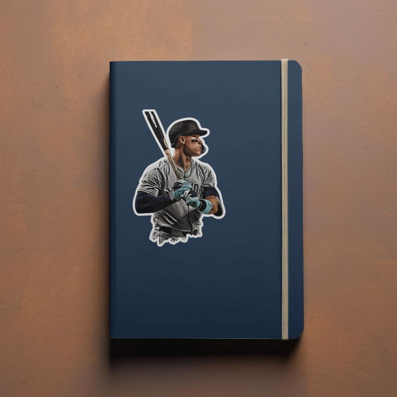 Realistic Cartoon Illustrated Baseball Stickers Glossy Matte Laminate ...