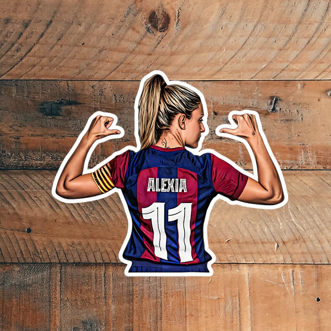 Illustrated Realistic Cartoon Women's Football Soccer Vinyl Stickers - Etsy