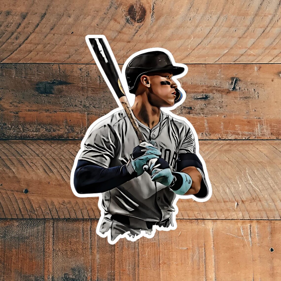 Realistic Cartoon Illustrated Baseball Stickers Glossy Matte Laminate ...