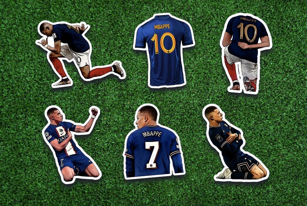 France Kylian Mbappe Paris PSG Champions League Soccer Football Decal ...