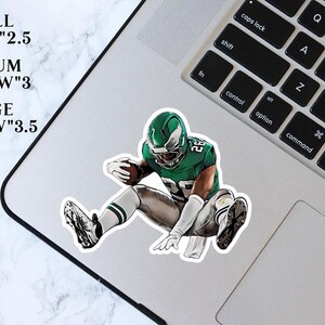 Illustrated Realistic Cartoon Style Football Stickers Glossy or Matte ...