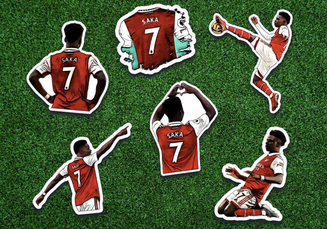 Bukayo Saka Soccer Football England Arsenal Posters Decals Stickers ...
