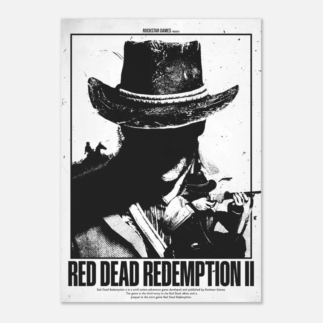 Red Dead Redemption 2, Game Poster, Fan Poster, Print, Arthur Morgan - Etsy