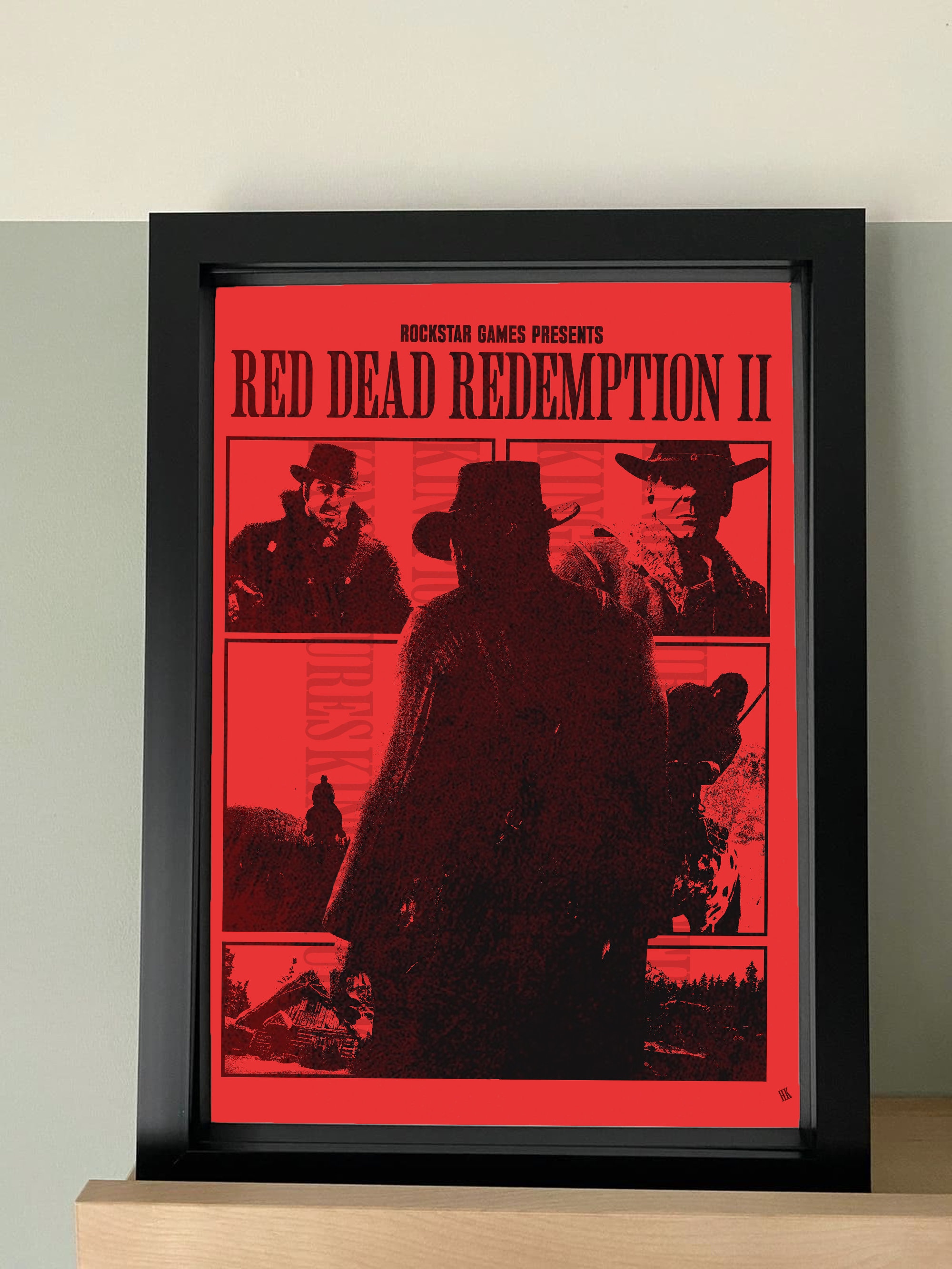 Red Dead Redemption 2 Game Poster A4 Framed - Etsy Australia