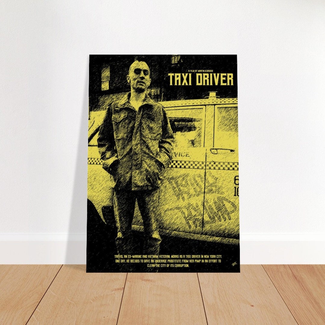 Taxi Driver Film Poster, Movie Art Wallpaper for Room - Etsy