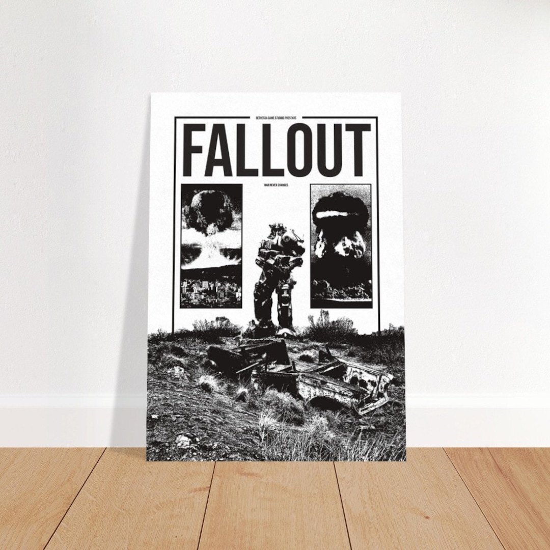 Fallout Game Poster, Art Wall Print - Etsy