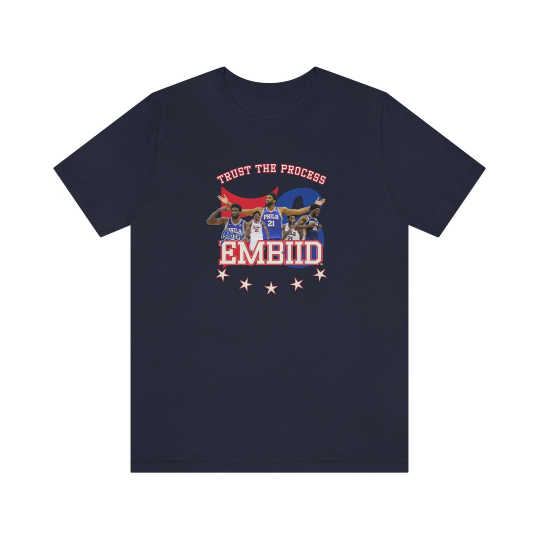Philadelphia 76ers Joel Embiid X Trust the Process Tee - Etsy