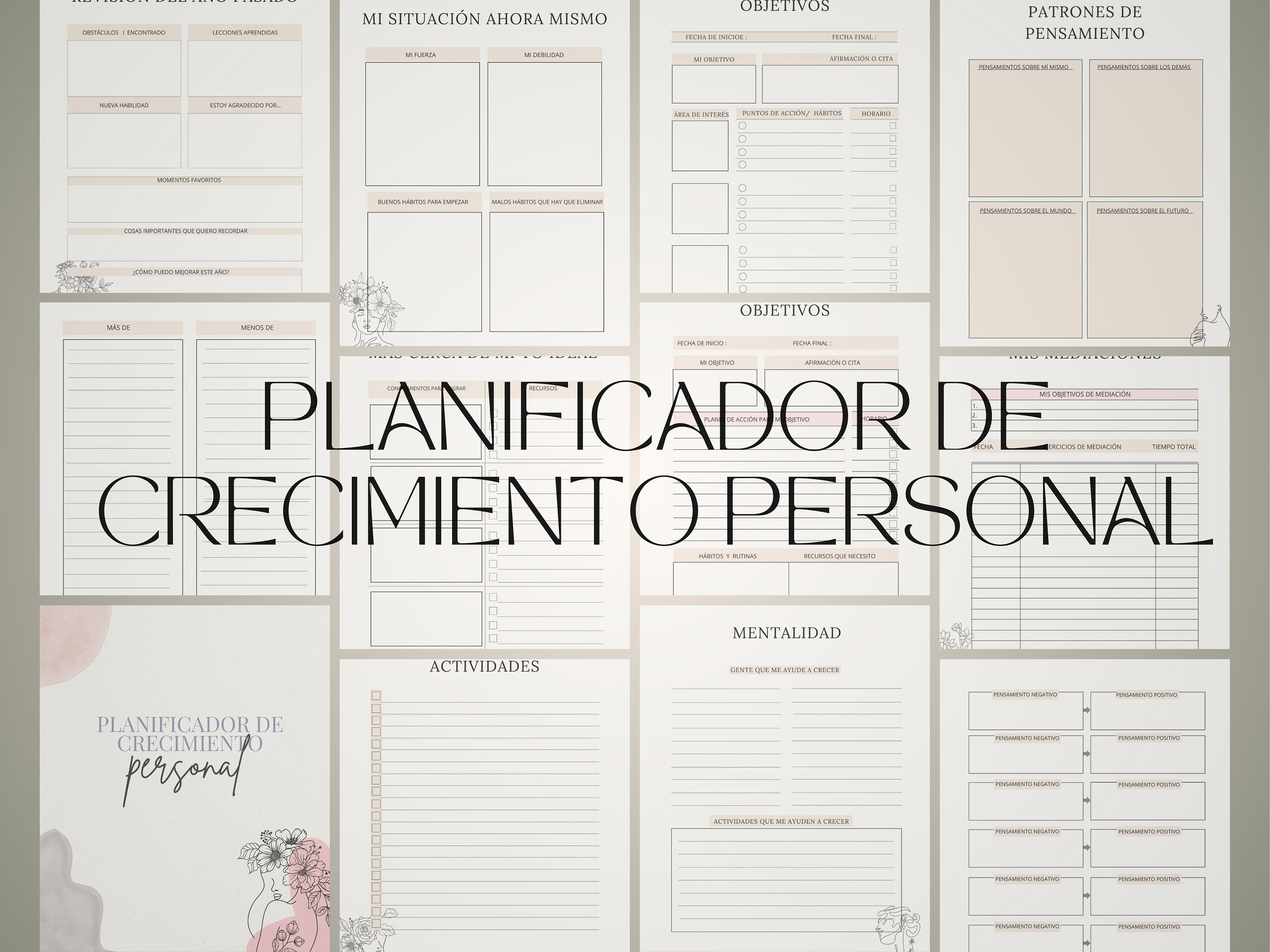 Planificador De Crecimiento Personal L Planificador De Fijación De ...