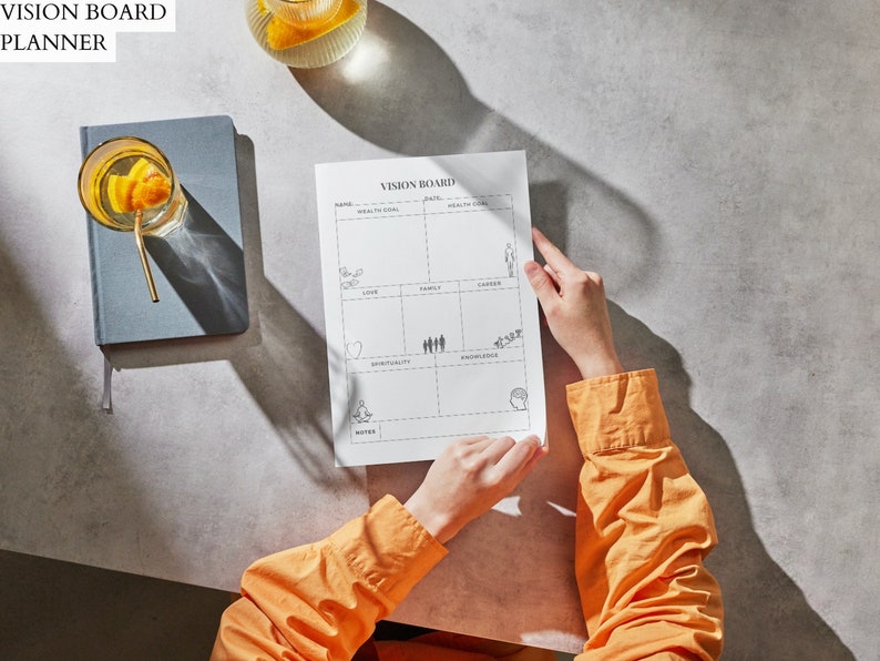 Vision Board Printables 2024 Vision Board Vision Board Template Vision ...