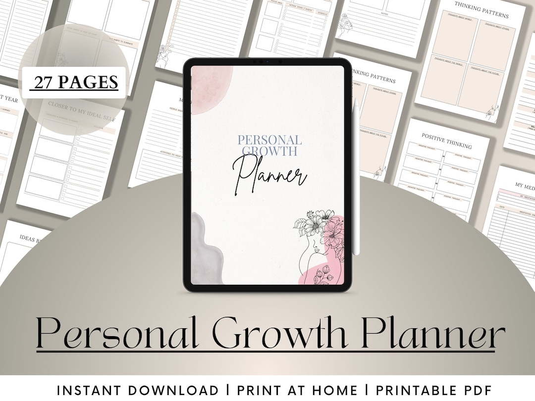 Personal Growth Planner L Goal Setting Planner L Therapy Journal L ...