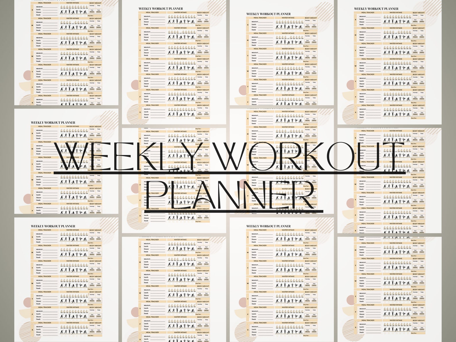 Weekly Workout Planner L Fitness Tracker L Workout Tracker Printable L ...