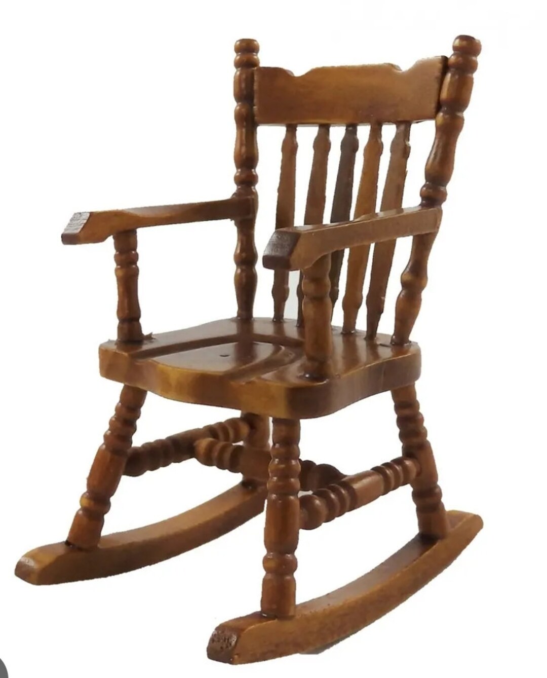 1" Scale Walnut Boston Rocker - Etsy