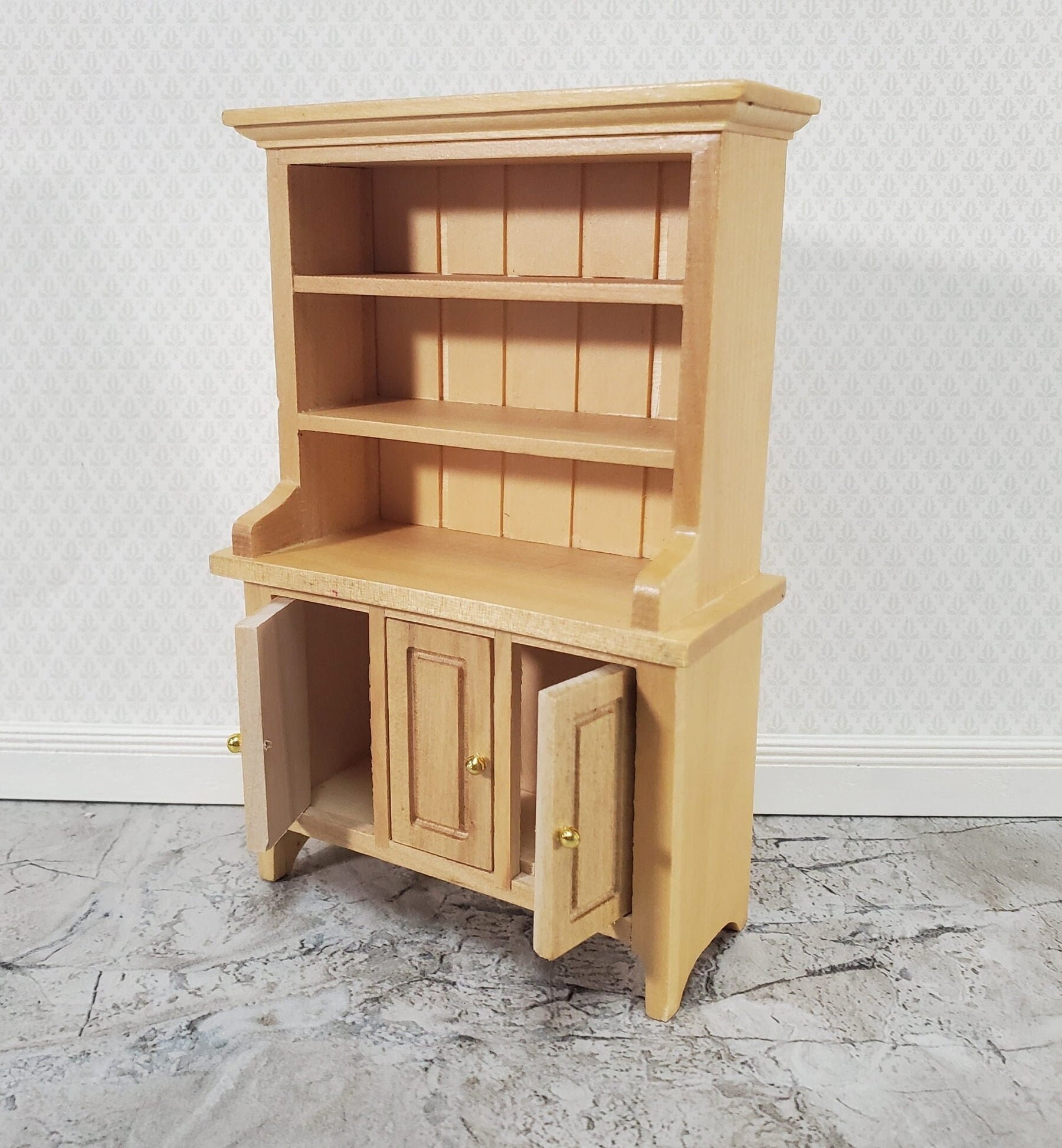 1" Scale Dollhouse Hutch - Etsy