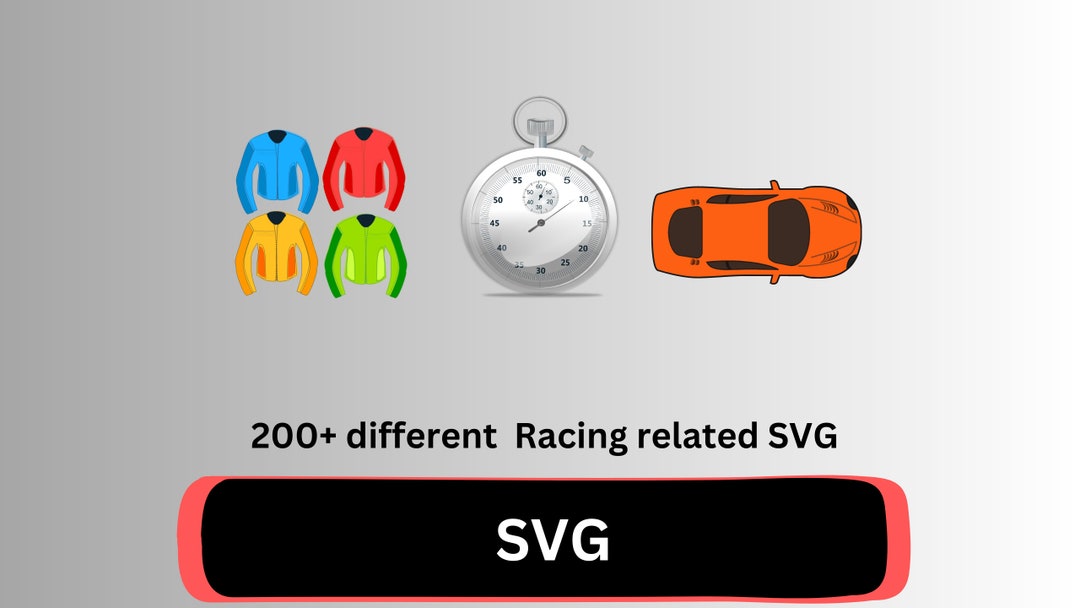 200+ Racing-related Svgs Including Some Regular Vehicles as Well - Etsy