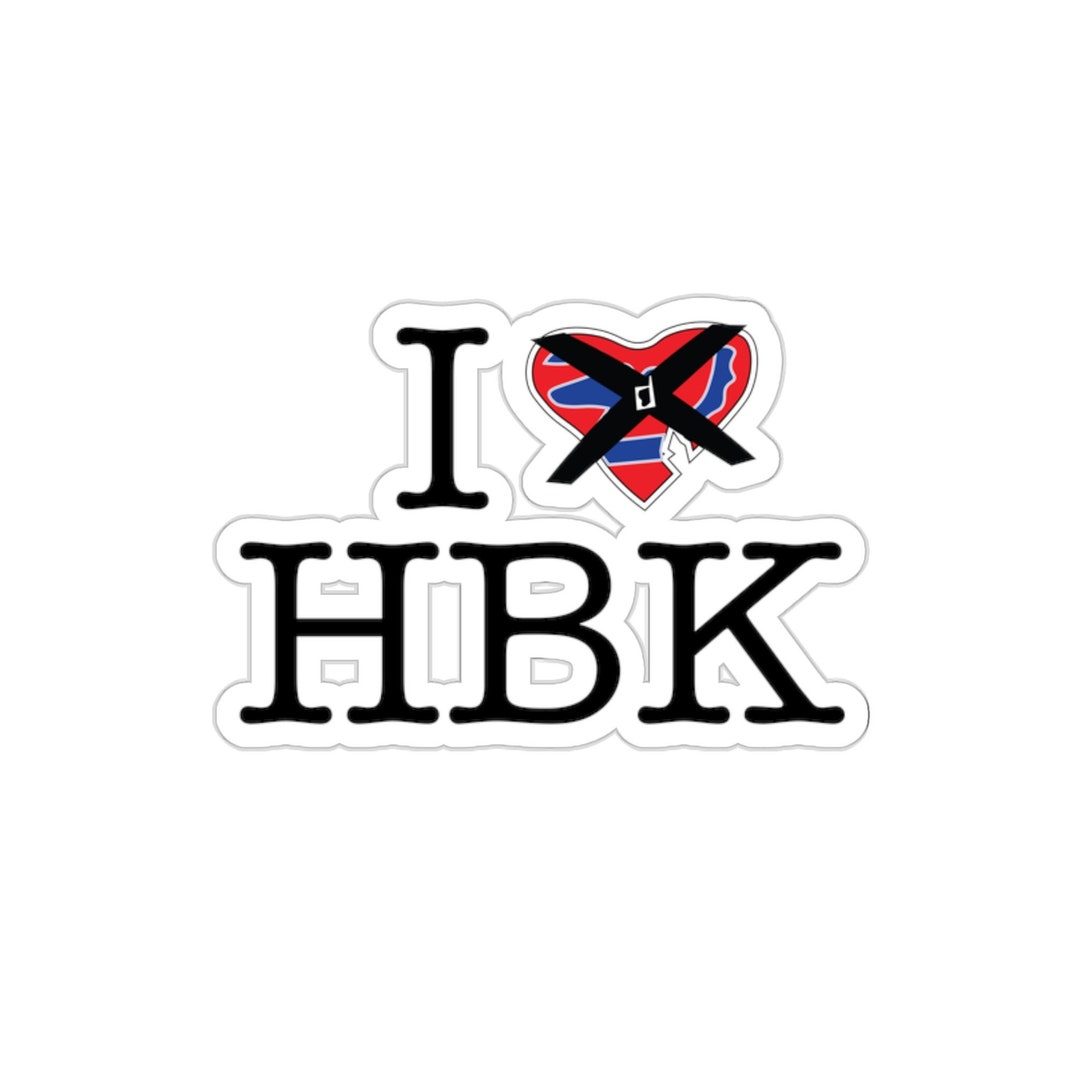 I Heart HBK Sticker (dx) - Etsy