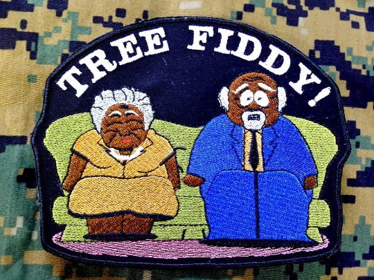 South Park Tree Fiddy Embroidered Patch - Etsy