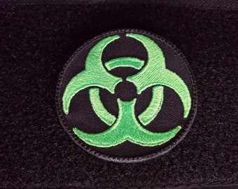 Biohazard circle Embroidered Patch 9CM 3 1/2 Dia - Etsy