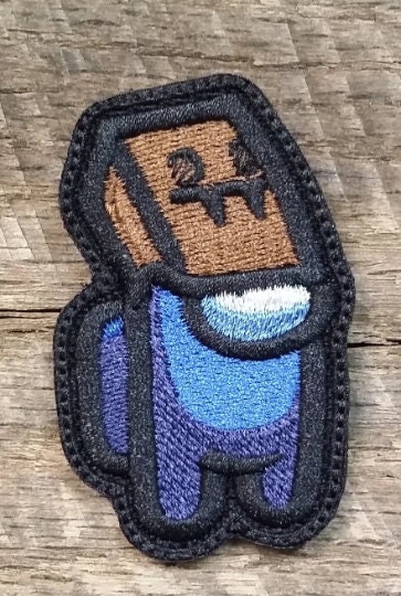 Among Us Crewmate/imposter Paper Bag Hat Patches - Etsy