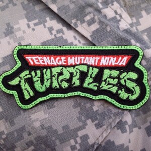 TMNT Logo Embroidered Patches - Etsy