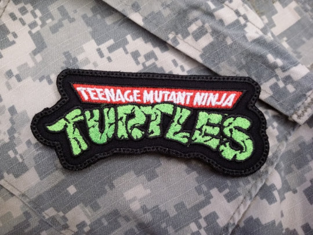 TMNT Logo Embroidered Patches - Etsy