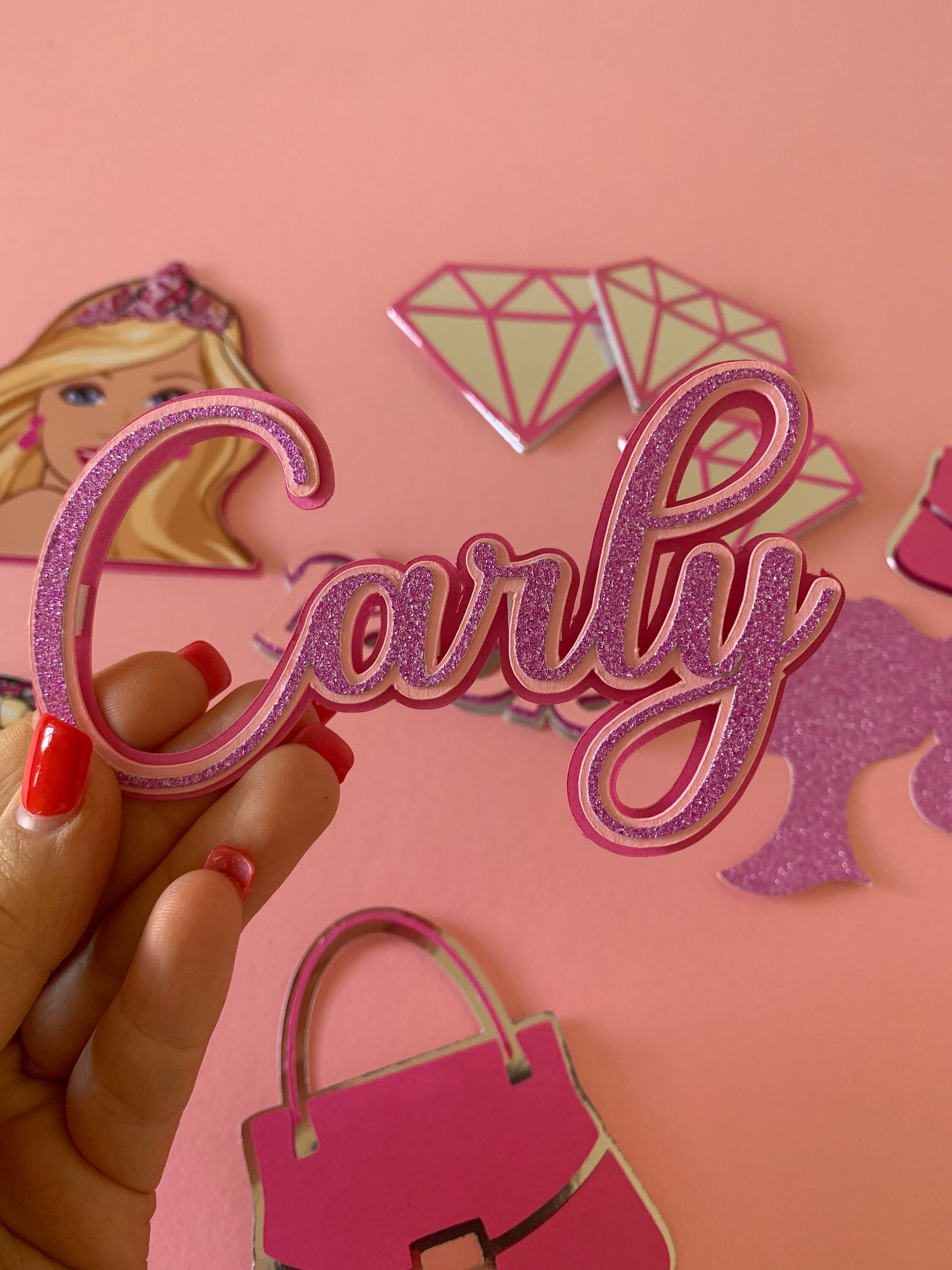 Barbie Cake Topper Set - Etsy UK
