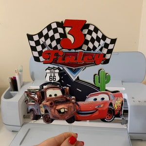 Cars / Lightning Mcqueen Cake Topper - Etsy UK