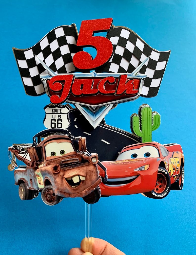 Cars / Lightning Mcqueen Cake Topper - Etsy UK