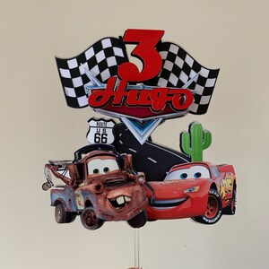 Cars / Lightning Mcqueen Cake Topper - Etsy UK