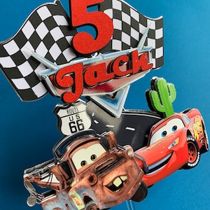 Cars / Lightning Mcqueen Cake Topper - Etsy UK