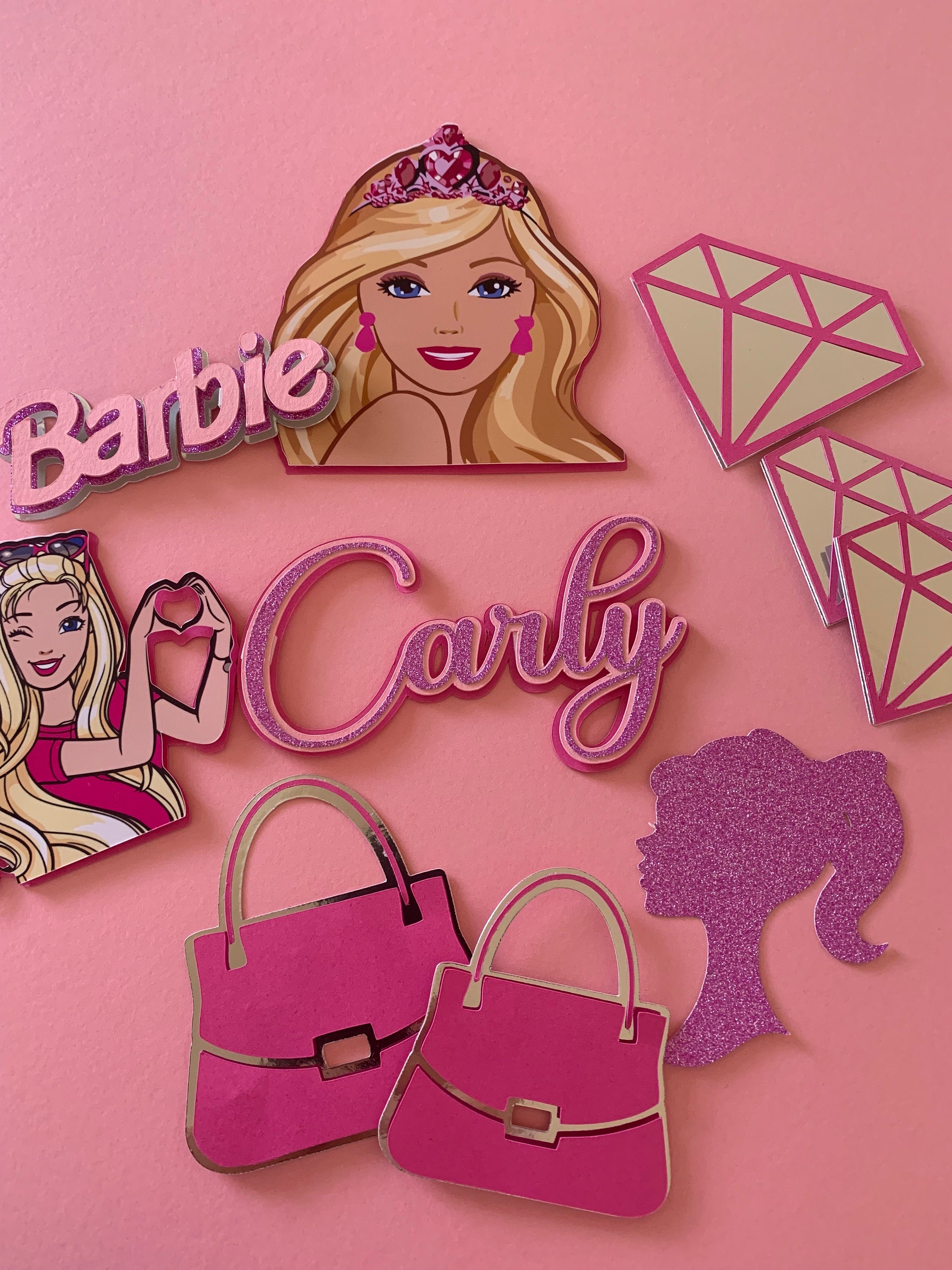 Barbie Cake Topper Set - Etsy UK