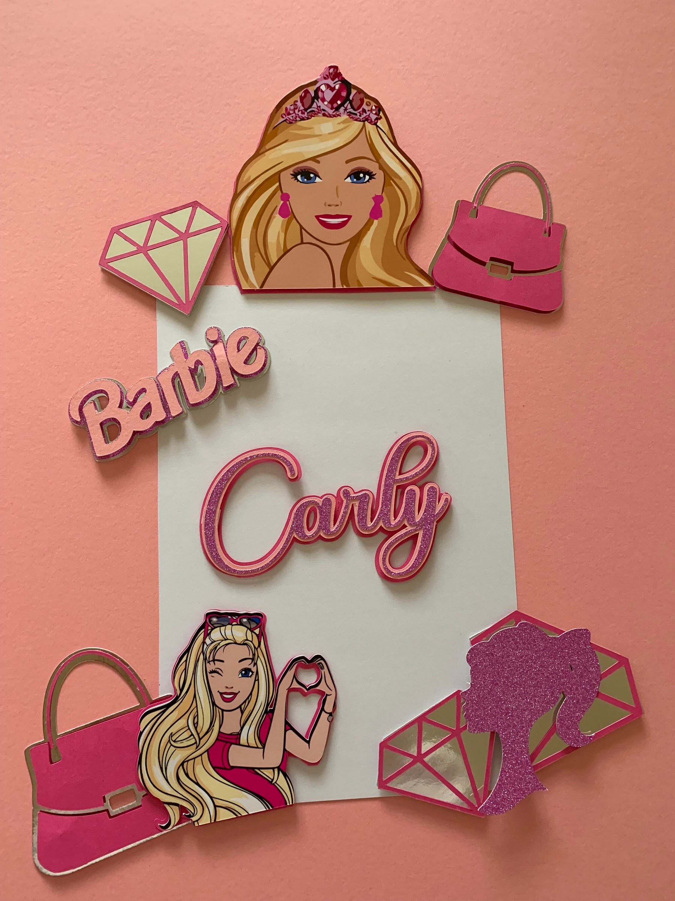 Barbie Cake Topper Set - Etsy UK