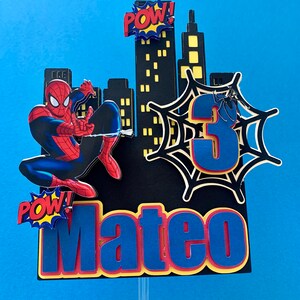 Spider Cake Topper / Spider-man Inspired Cake Topper. - Etsy UK
